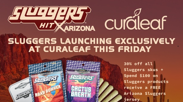 Sluggers launches Friday EXCLUSIVELY at Curaleaf