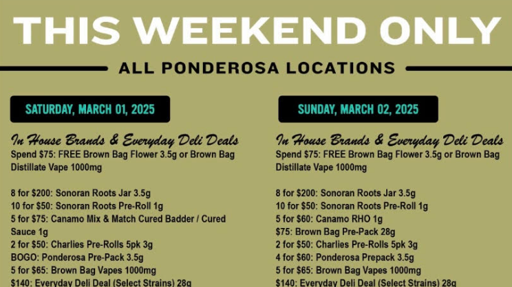 This Weekend! Leafers Diamond-Infused Joints & Ponderosa Dispensary ...