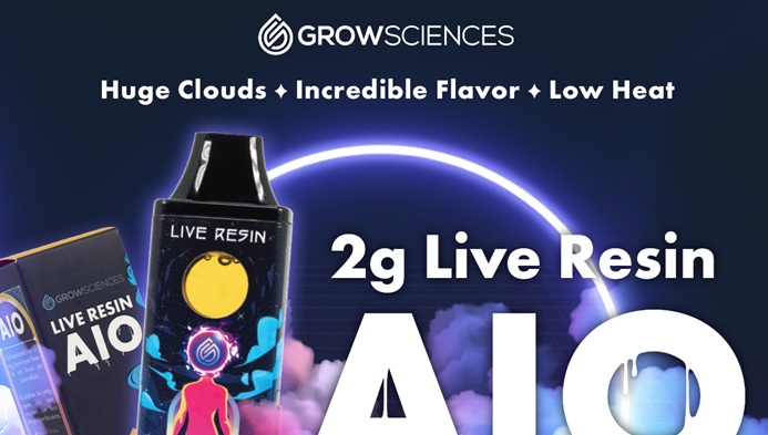 2g Live Resin AIO by Grow Sciences In Stores Tomorrow